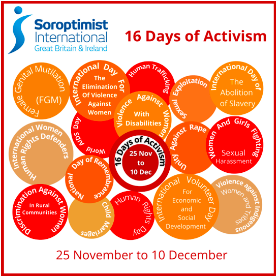 16 Days of Activism | News | Blog | Events | SI Heswall and District