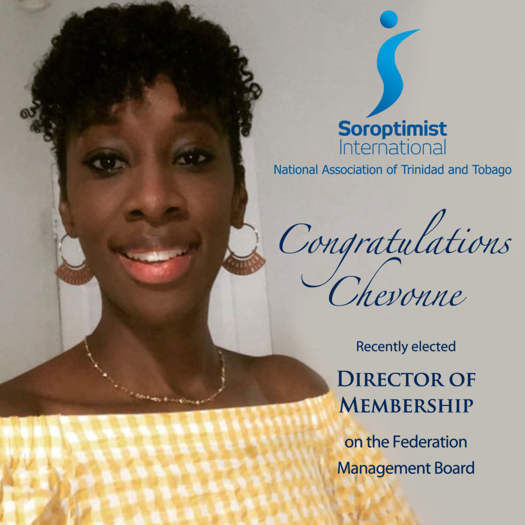 Congratulations Chevonne! | News | Blog | Events | SI Trinidad and Tobago
